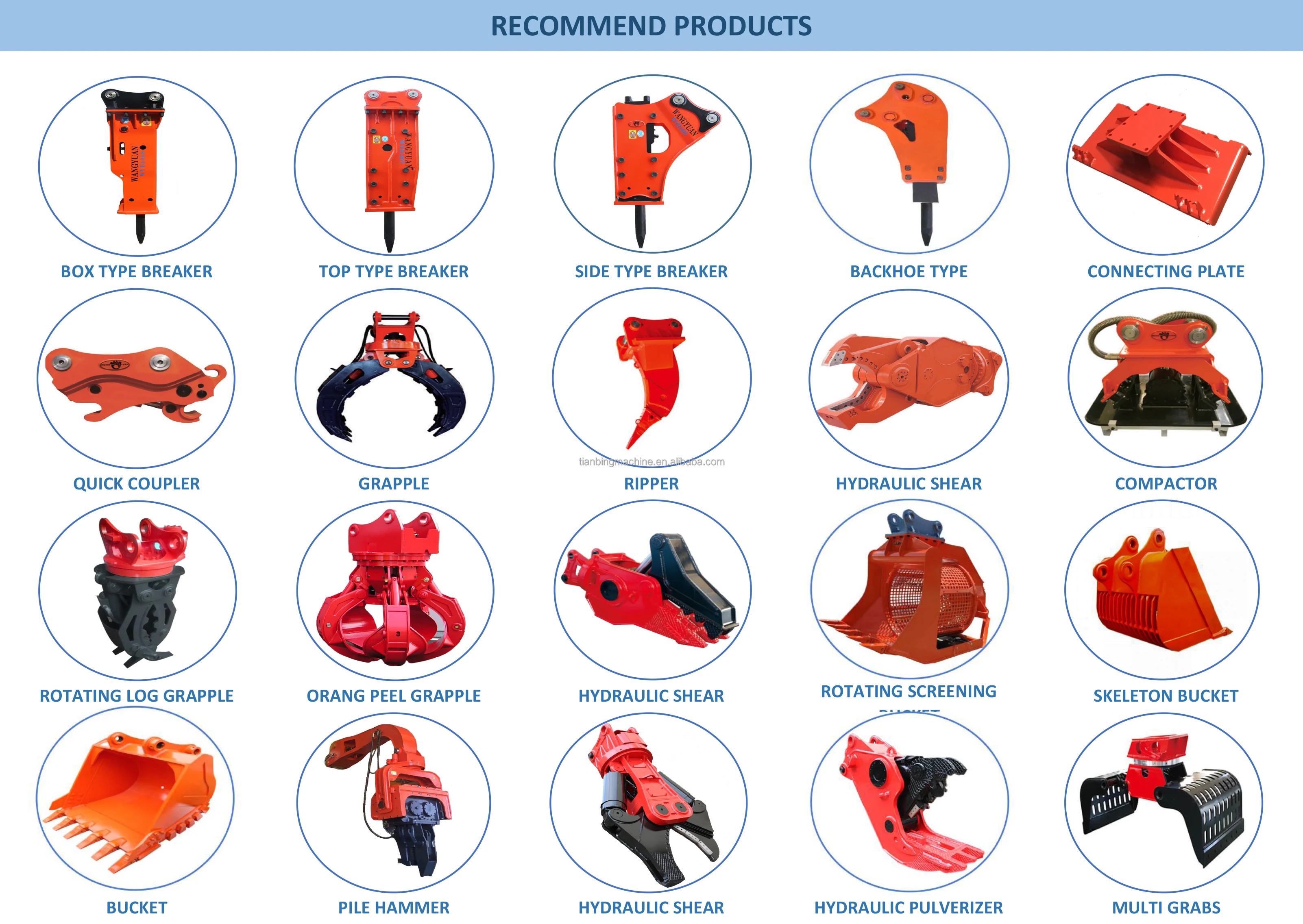 Construction Machinery Demolition Work Excavator Attachments Ripper For ...