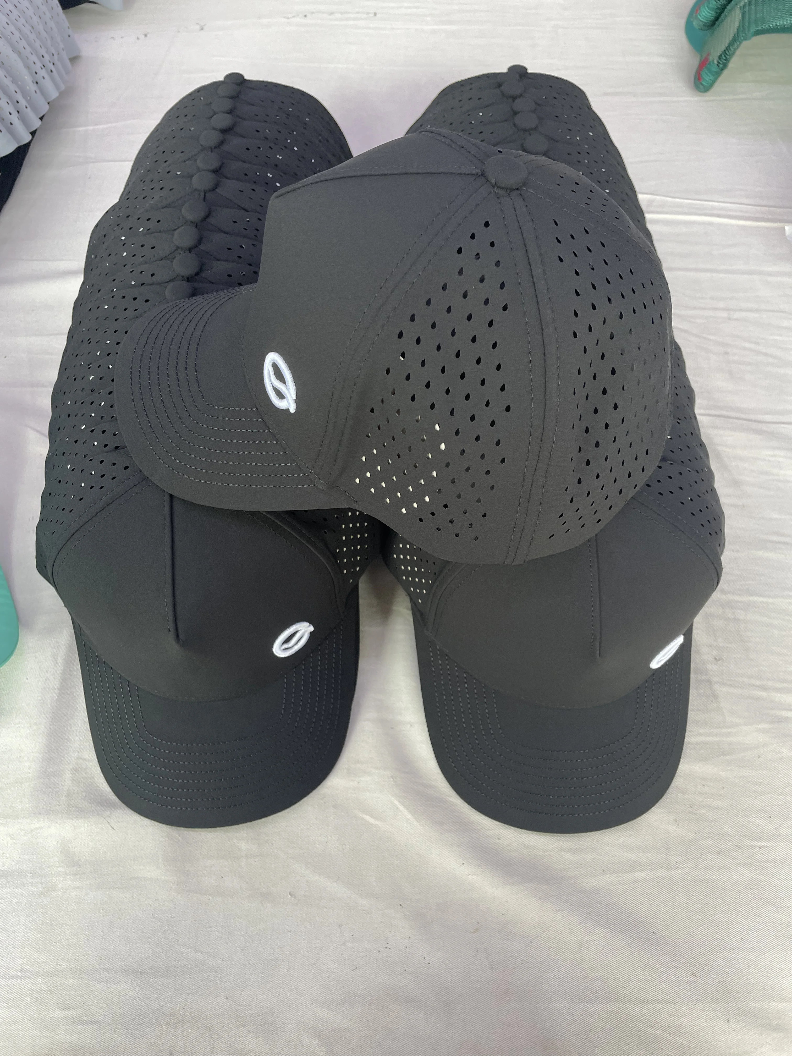 Custom 5 Panel 3d Embroidery Logo Rope Running Baseball Cap Waterproof ...