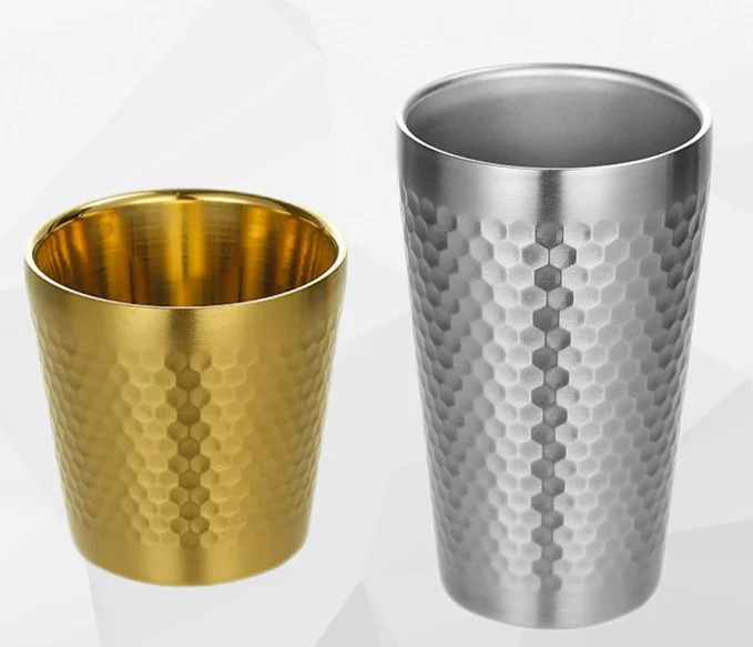 Customized Logo Bar Beverage Schooner Double Layers 304 Stainless Steel ...