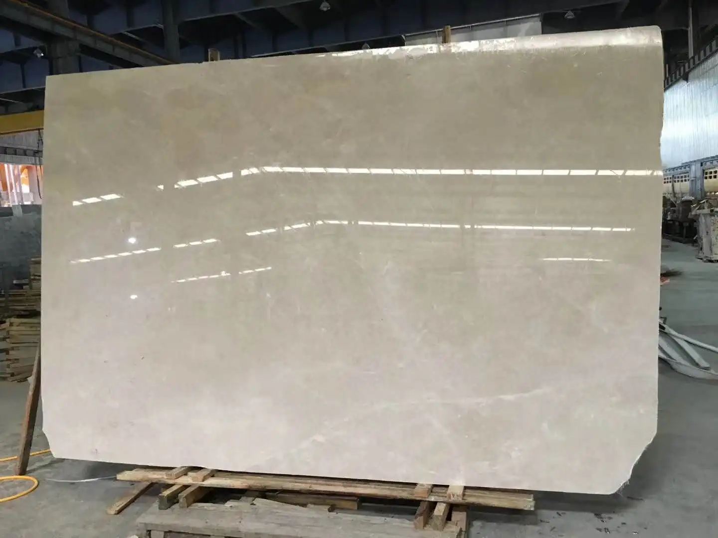Turkey Pegony Beige Natural Stone Slab - White Cream Marble