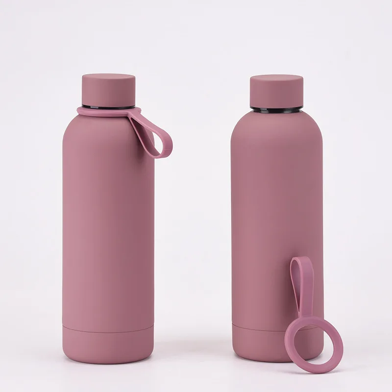 17oz/500ml 750ml 1000ml Rubber Paint Vacuum Insulated Sports Bottle ...