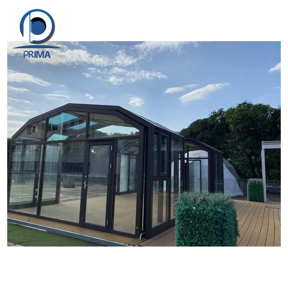 Steel Frame Glass Canopy Roof Durable Weatherproof Structure for ...