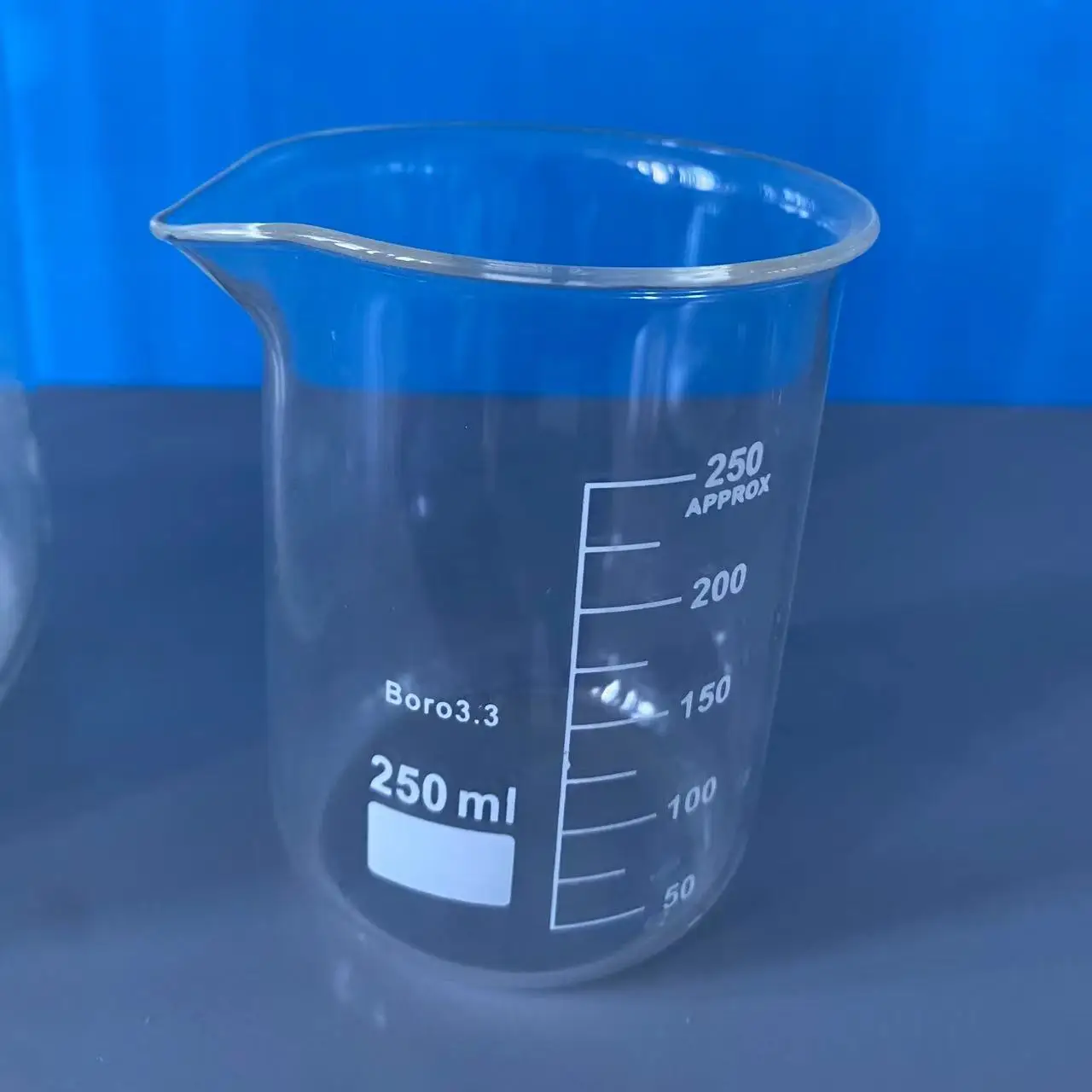 Laboratory Test Glass Measuring Beaker Borosilicate Glass Beaker 250ml ...
