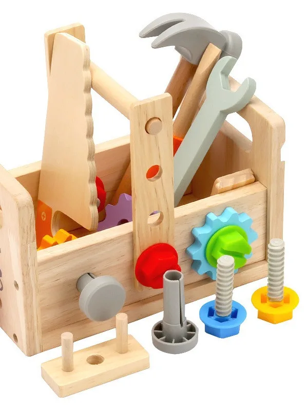 Fun Fine Motor Development Activity Play Accessories Set Wooden Screws ...