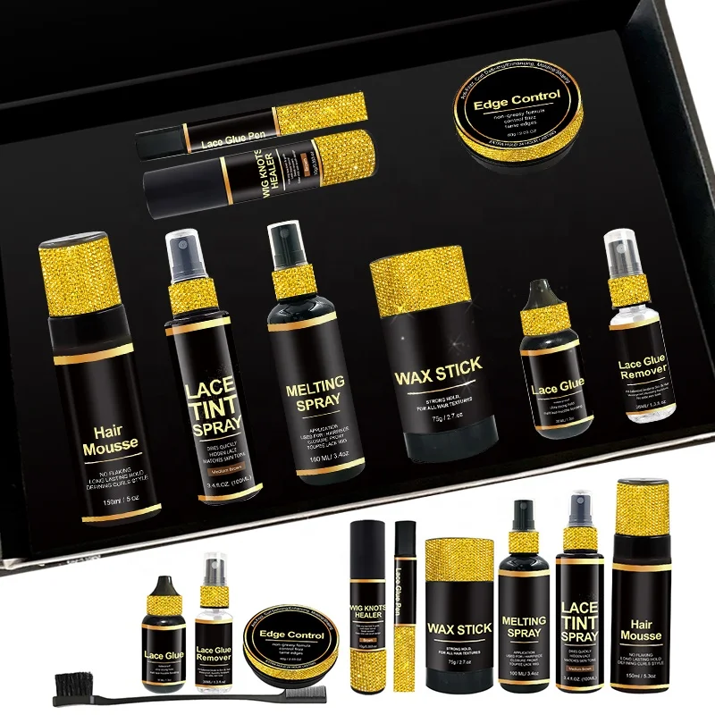 Custom Wig Install Boxes Private Label Lace Wig Kit Packaging - Buy Wig ...