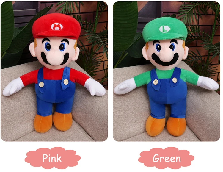 Hot Sale Red Mario Bros Plushie Toys 80cm Big Mario Stuffed Plush Doll ...