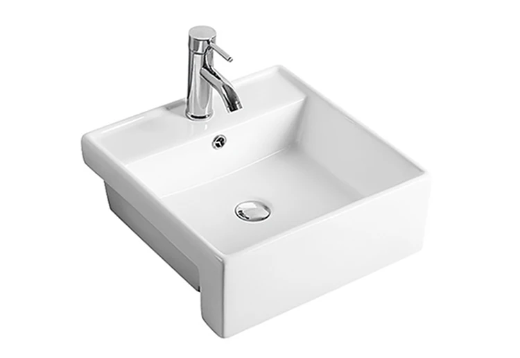 Modern White Laboratory Bathroom Ceramic Trough Sink For Countertop ...