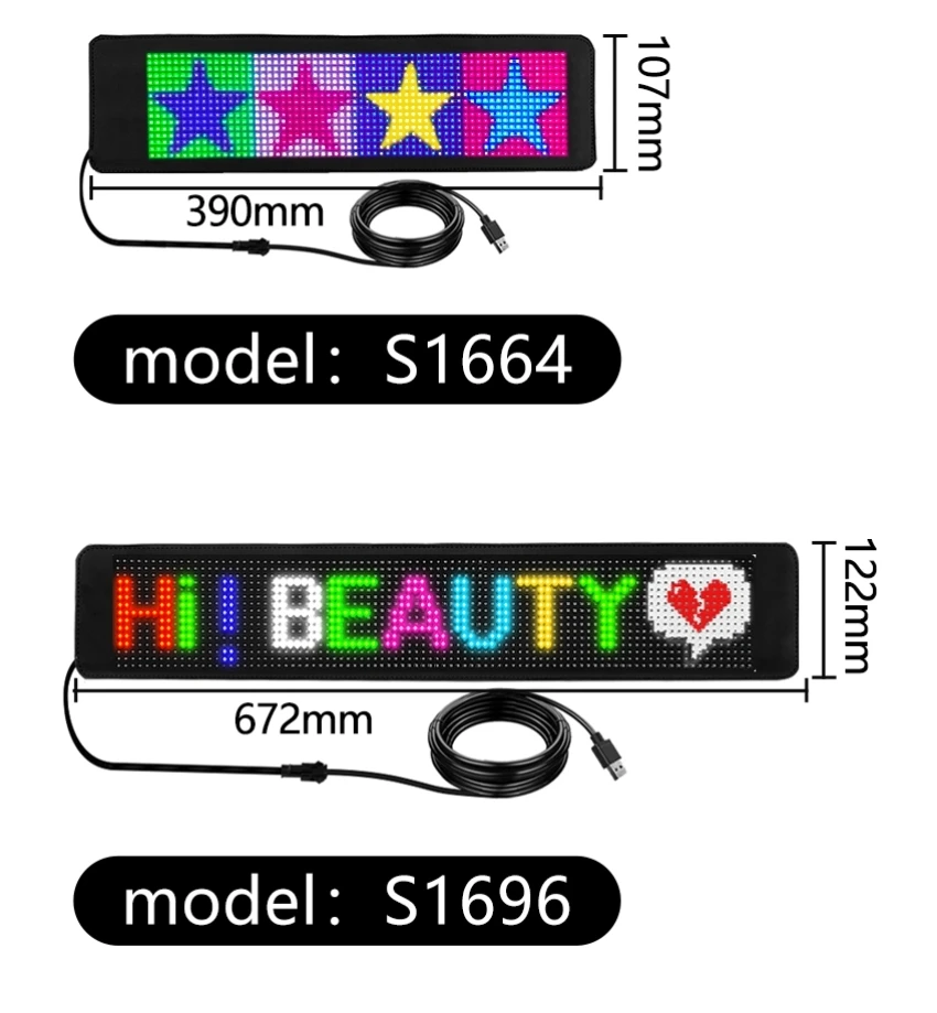 Custom Full Color Rgb Smart Digital Light Emotion Screen Led ...