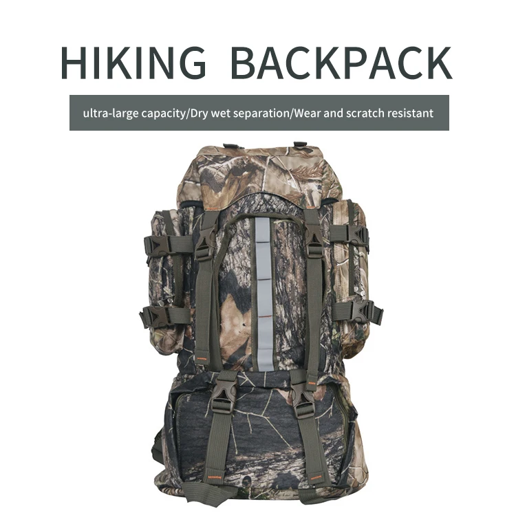 Factory Custom 600d Hunting Backpack With Waterproof Rain Cover 60 80l ...