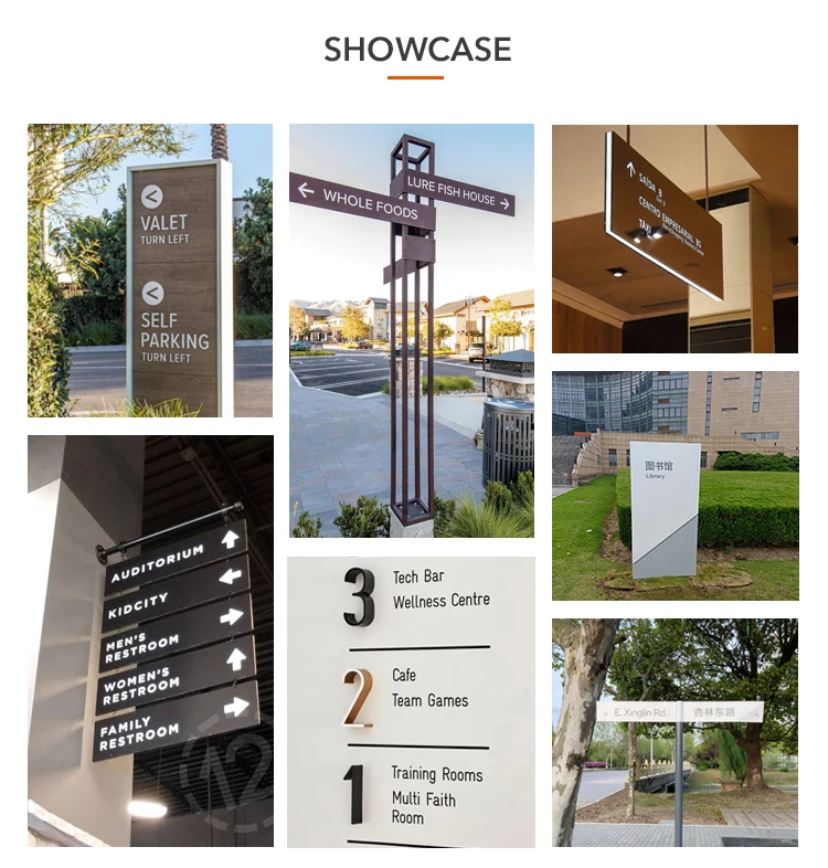 Customized Metal Directional Signs - Wayfinding Signage