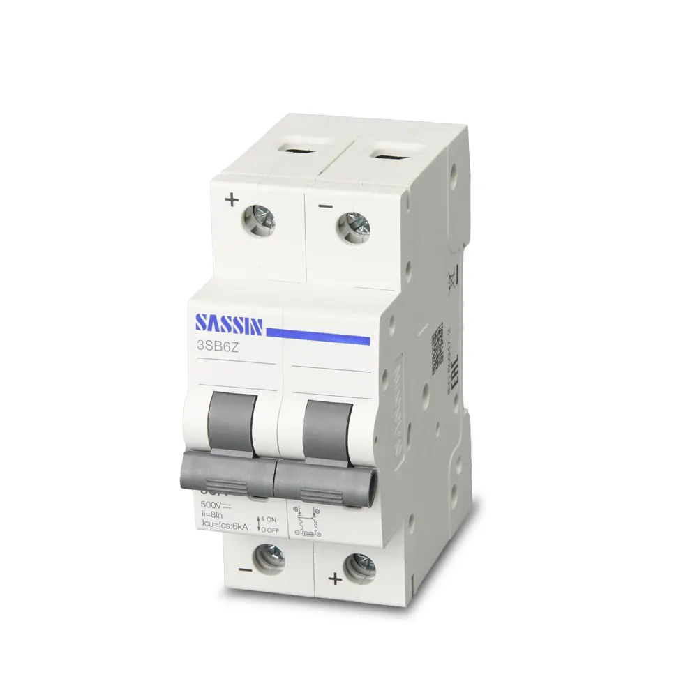 Mcb 2p 50a Sassin Dc Circuit Breaker 3sb6z Factory - Buy 2 Pole Dc ...
