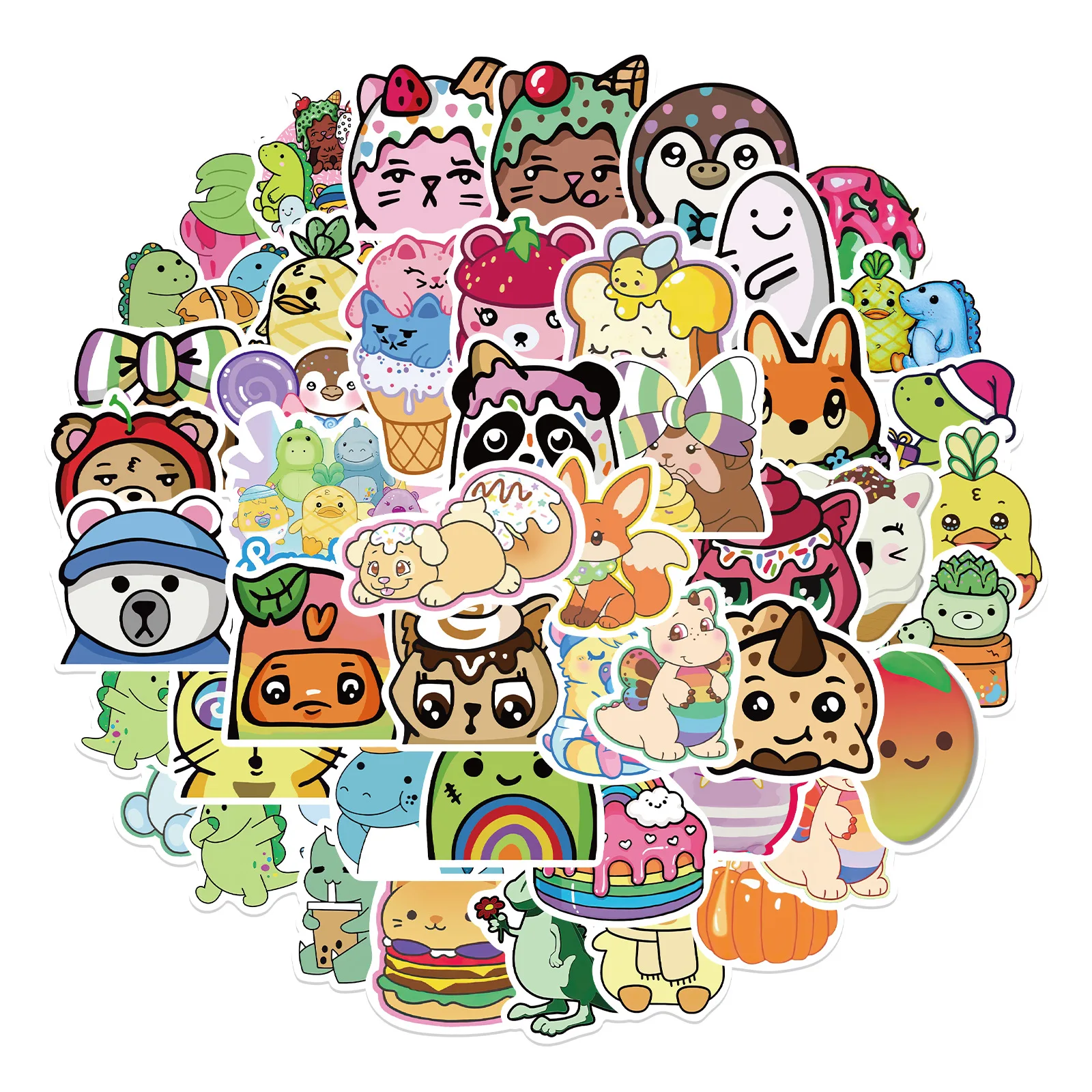 50pcs Cute Animals Cartoon Kawaii Dinosaur For Kids Gift Moriah ...