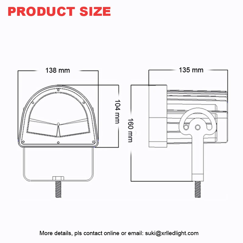 Arc Light Forklift Safety Zone Lights - LED Work Lights