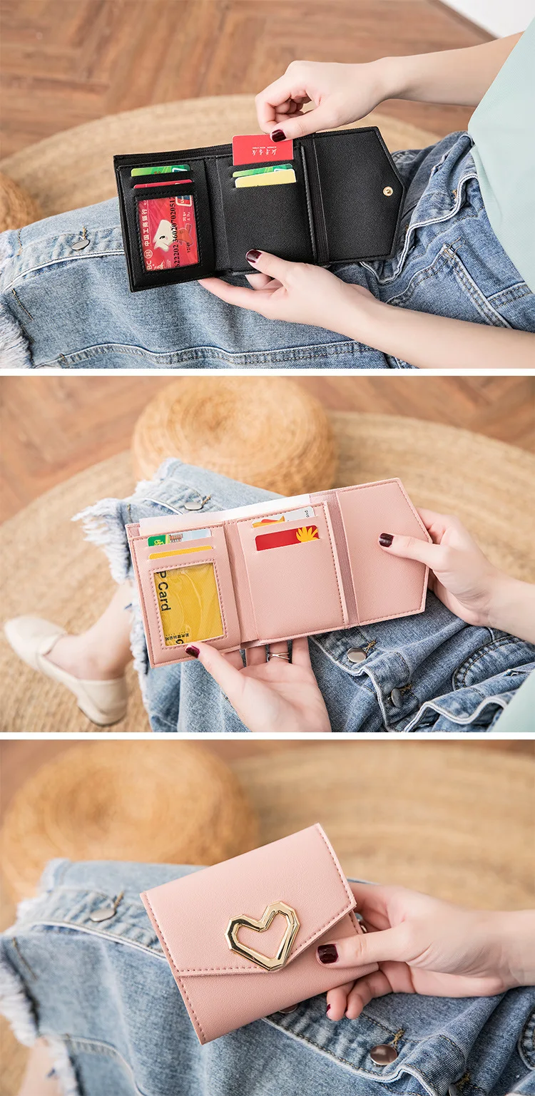 Women's Fashion Purse Short Tassel Wallet Korean Students Lovely Small ...