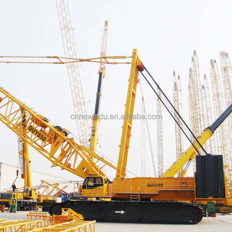 650 Ton Mobile Hydraulic Crawler Crane Quy650 With Telescoping Boom ...