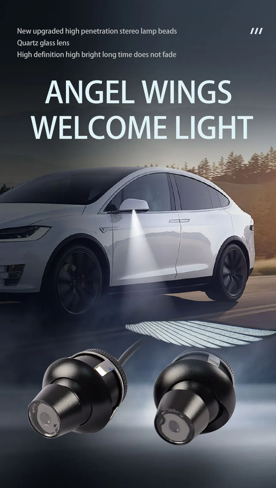 Hearxin Angel Wings Light - Illuminate Your Car Journey
