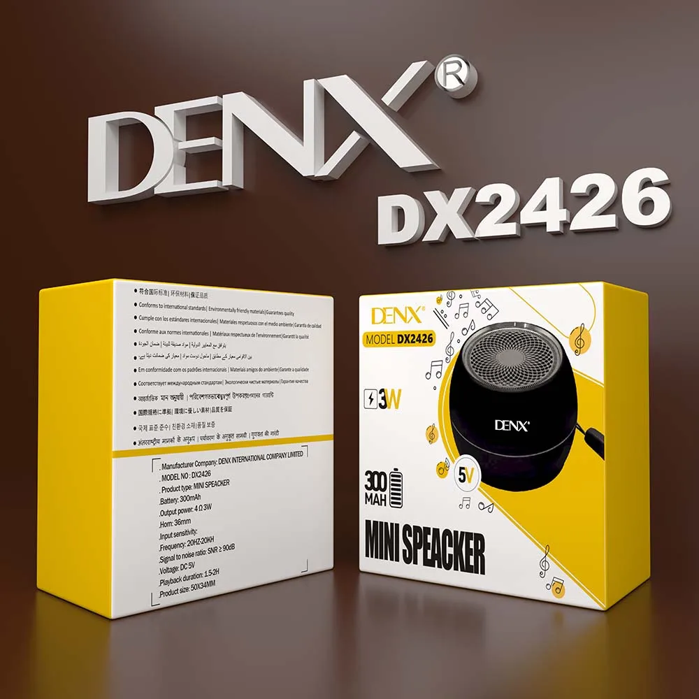 Denx Dx2426 Home Theatre Outdoor Portable Small Speakers Loud Dj 3d ...