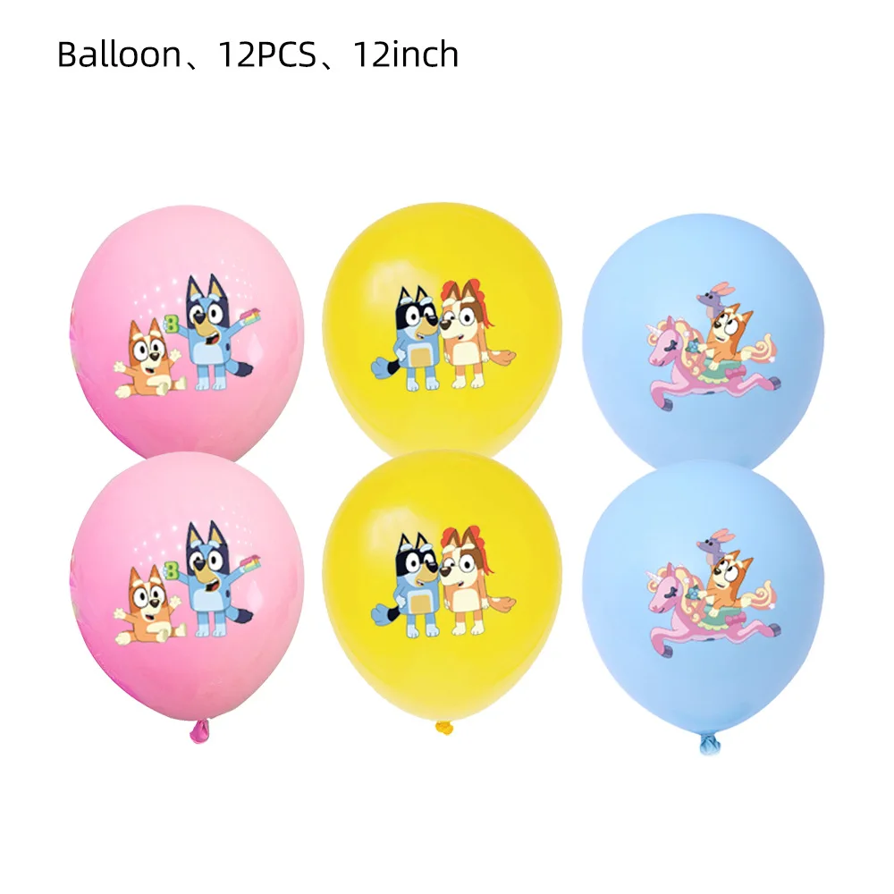 New Bluey Balloons Round Characters Balloon & Large Bluey Shaped ...