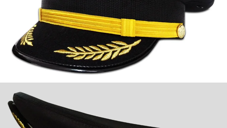 Navy Captain Sailor Sailor White Big Cap Security Property Concierge ...