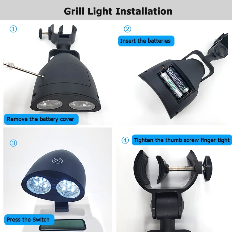 360 Degree Rotation Led Bbq Grill Light - Buy Grill Light bbq Grill ...