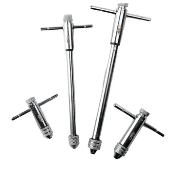Adjustable Extended Length Manual Tapping Threading Tool Ratchet Wrench ...