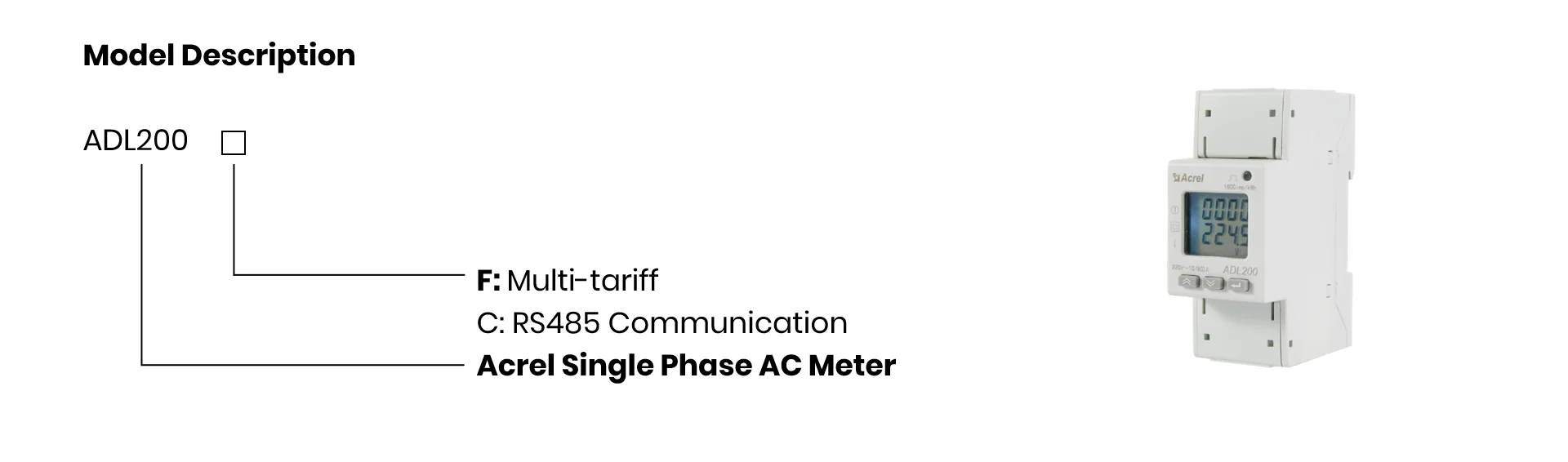 Acrel ADL200 EV Charging Station Rs485 Communication AC Low-Voltage ...