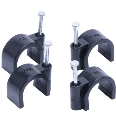 C Shape Circle Plastic Cable Clip Size - R Shape Clips