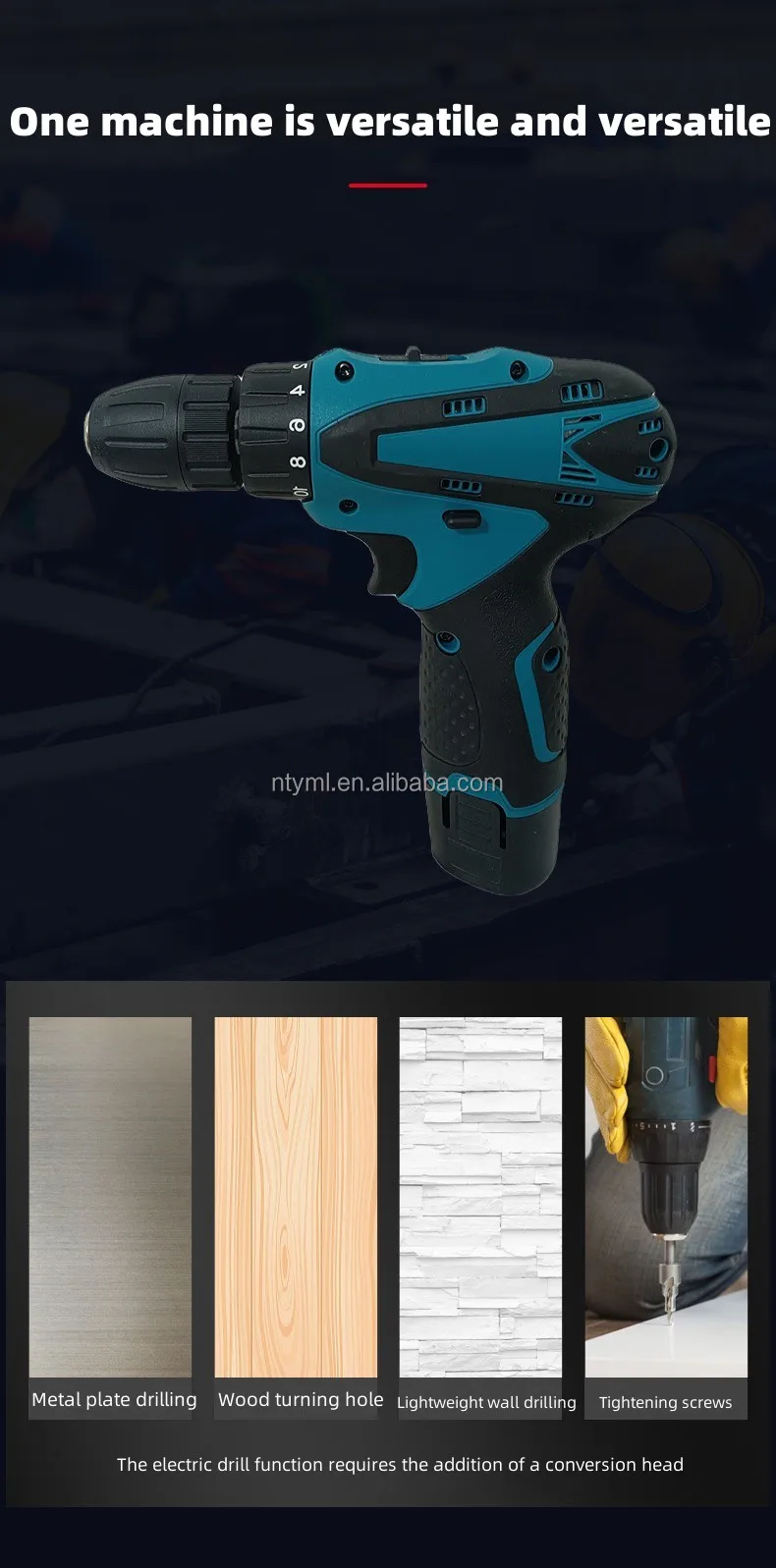 Universal Brushless Cordless Electric Wrench Powerful Lithium Battery ...