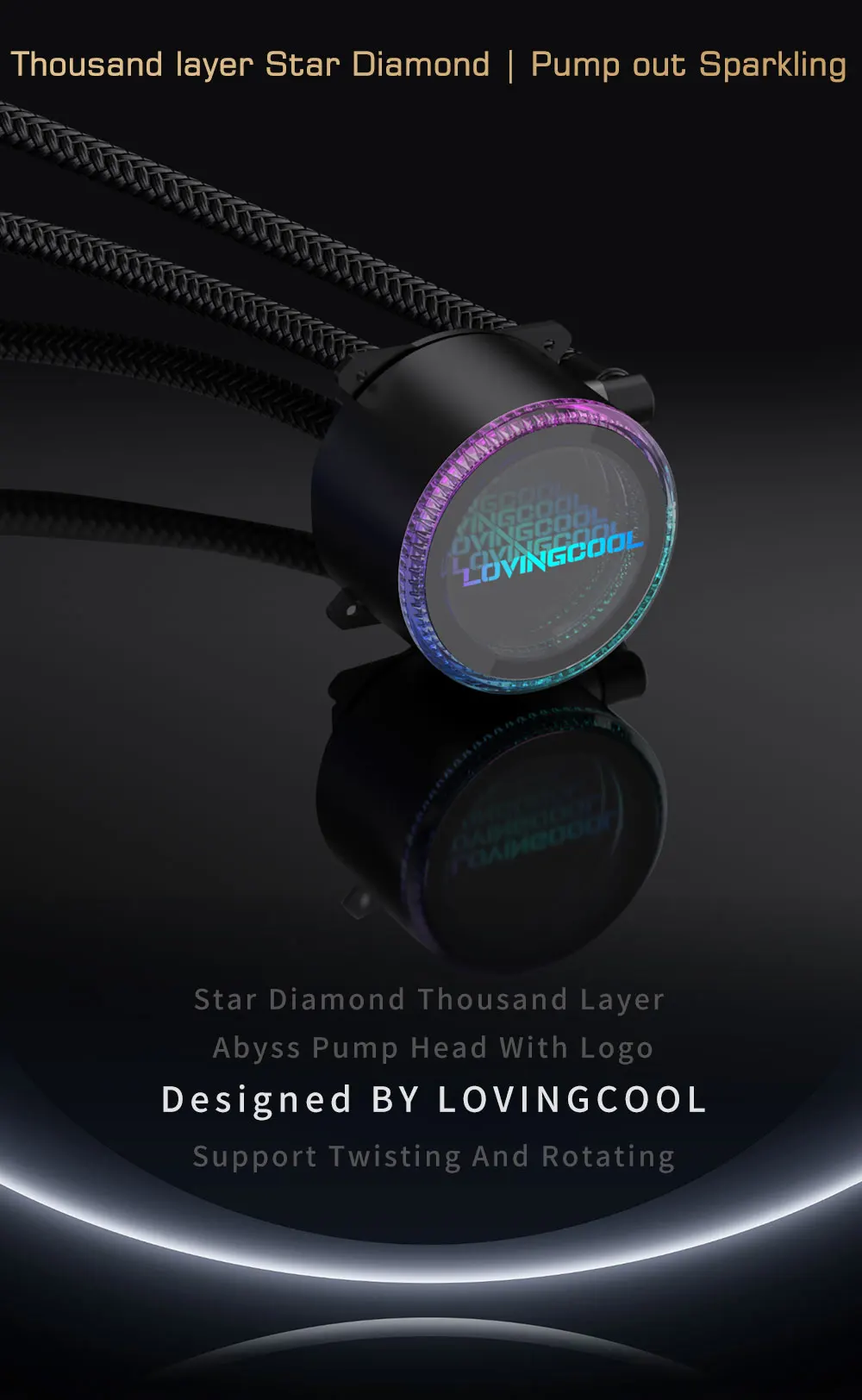 Lovingcool ARGB PWM Fan 240mm - High-Performance Cooling