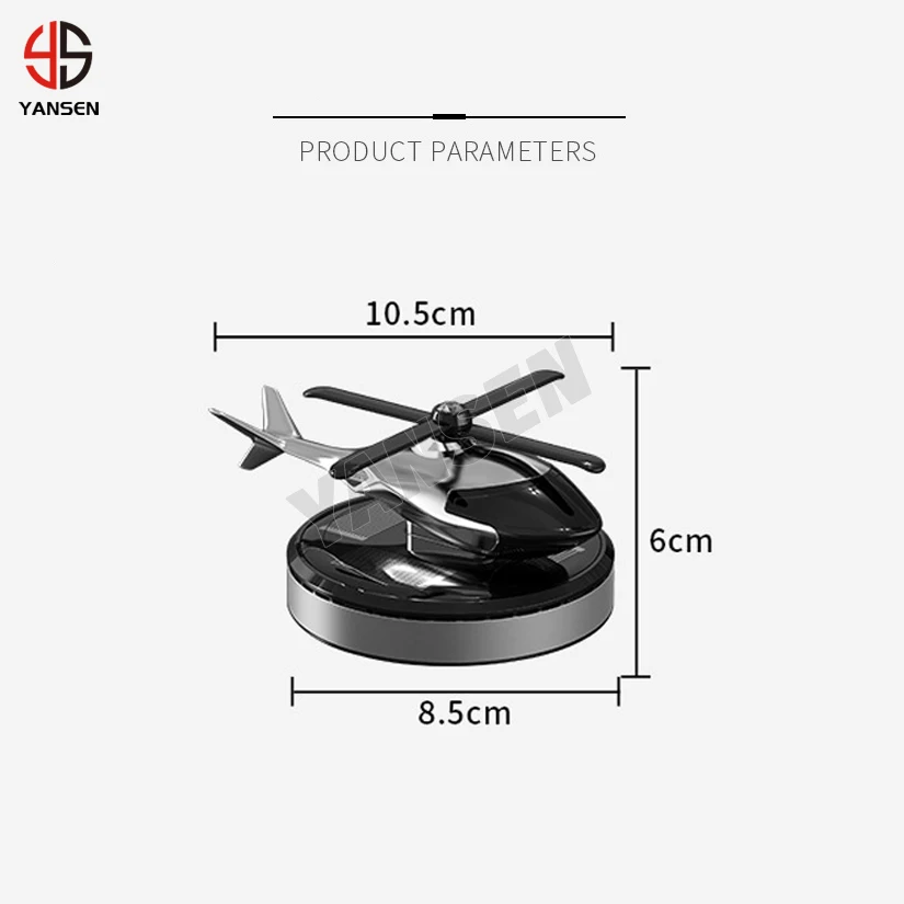Solar Energy Fighter Jet Car Dashboard Ornament Perfume Diffuser