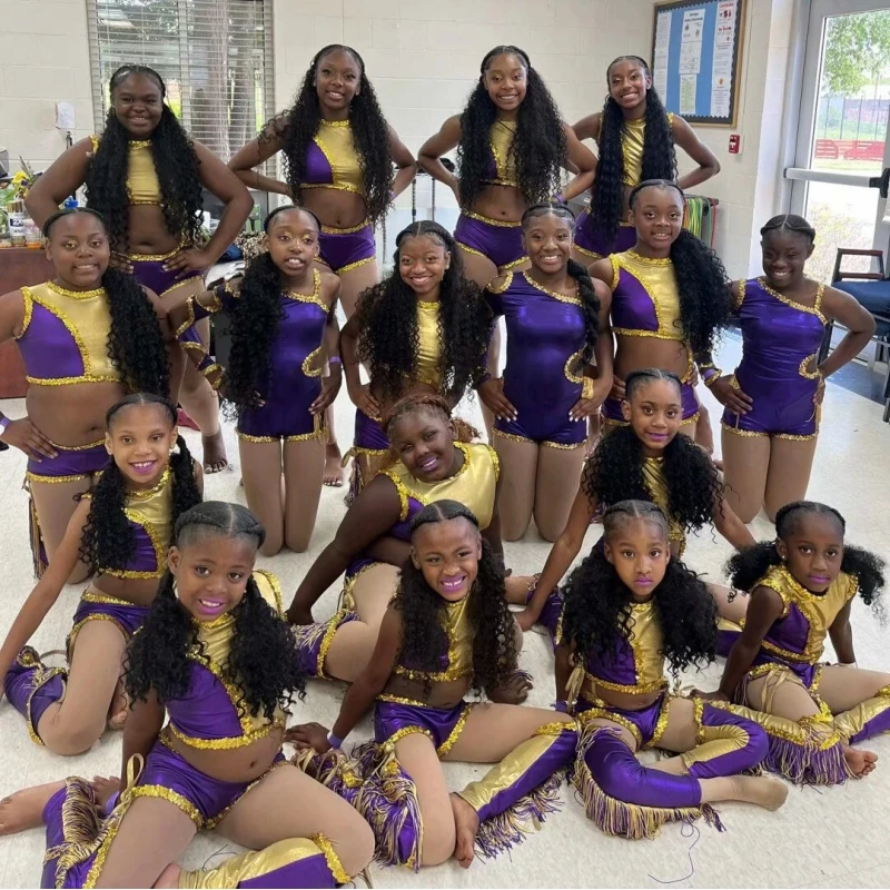 Custom High Quality Sequin Fringe Majorette Dance Costumes Girls ...