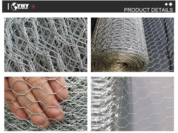 Galvanized Double Twisted Hexagonal Wire Mesh Fence Used For Chicken ...