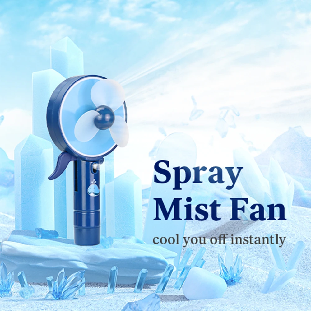Mini Water Mist Fans - Portable Cooling for Kids & Adults