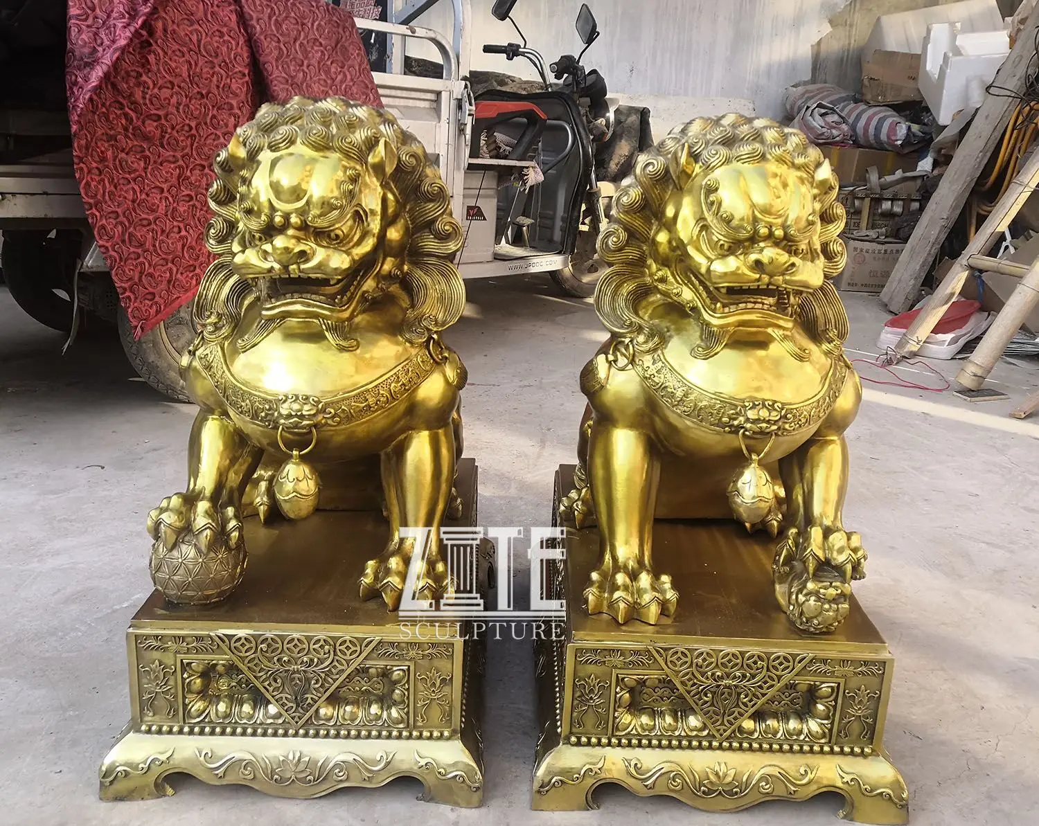 Shop Our Collection of Chinese Brass Bronze Fu Foo Dog Statues