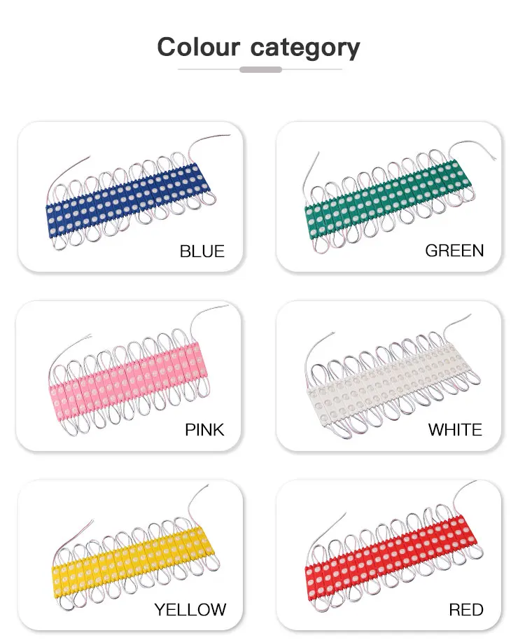 SMD DC 12V Waterproof Led Modules High Bright Light Outdoor 1.2W 3 Leds ...