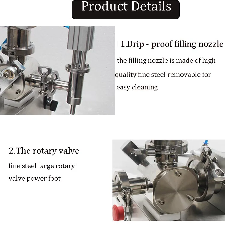 Semi Automatic Stand Pneumatic Single Nozzles Honey Liquid Tomato Thick ...
