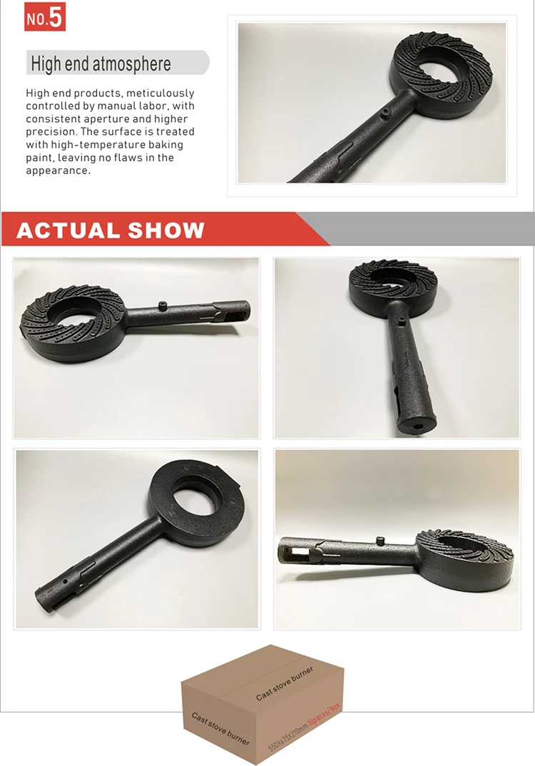 Customizable Cast Iron Gas Burner Stove Parts for Commercial Hotel ...