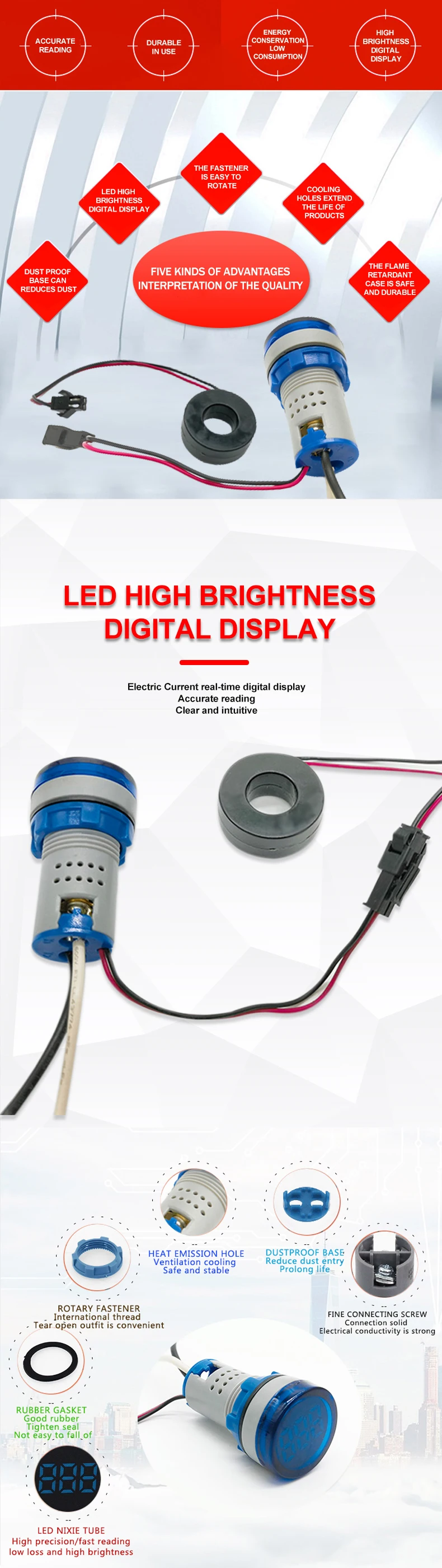 Cheap Price Digit Led Digital Multimeter Multi-functional Tester Meter ...