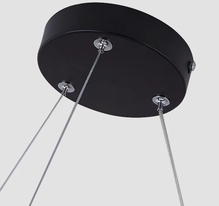 Office Modern Led Project Chandelier Round Hollow Circle Size Ring Gym ...