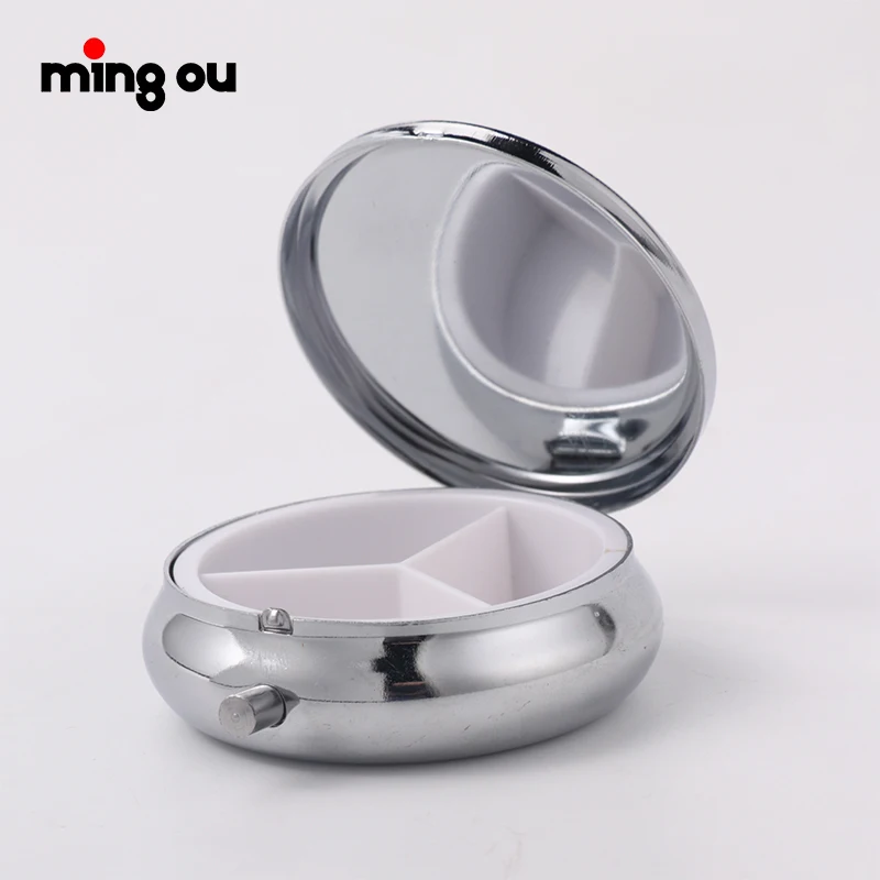 Round Sublimation Decorative Metal Pill Box - Durable & Stylish