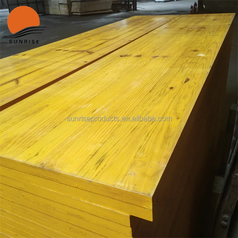 Modern 3-Layer Wood Formwork Panel Sheets Yellow Painted Design Style ...