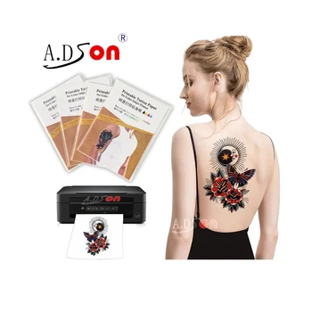 Print Your Own Temporary Tattoos Inkjet Laser A4 Blank Tattoo Papers ...