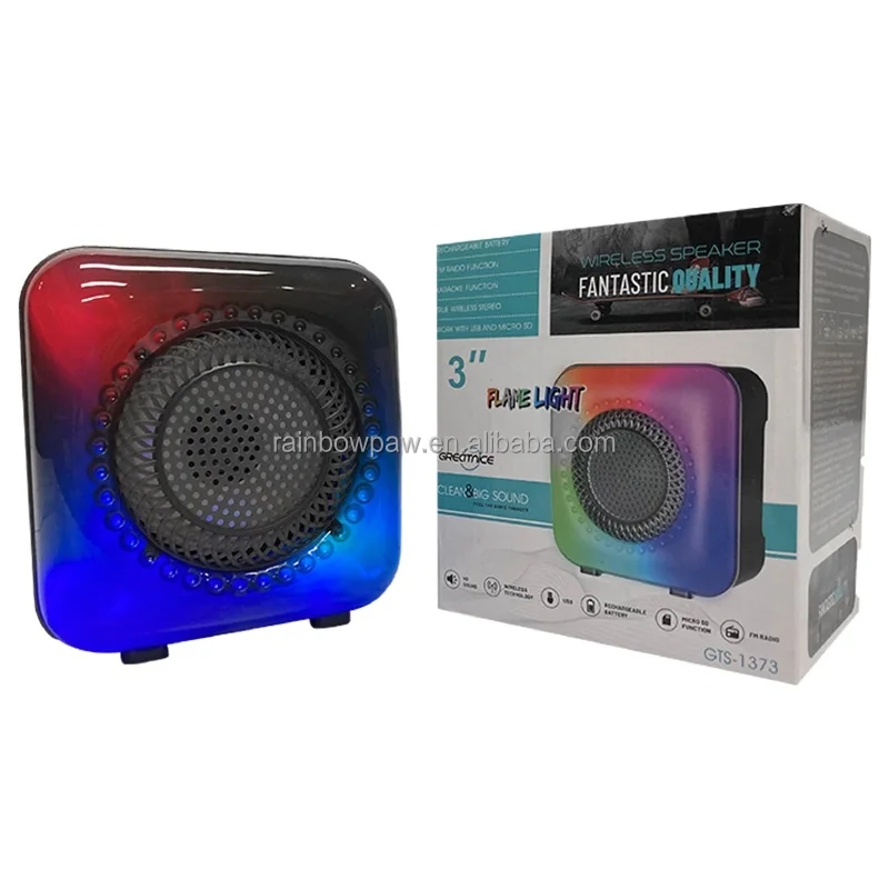 GTS-1373 Wireless BT Speaker - Portable Mini with RGB Lights