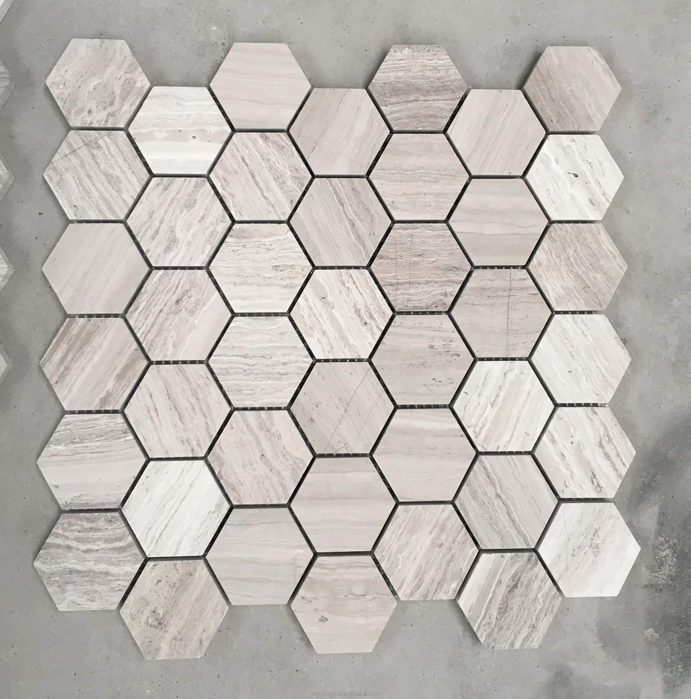 Customized Square Shape Natural Multicolor Slate Mosaic Pattern Tiles ...