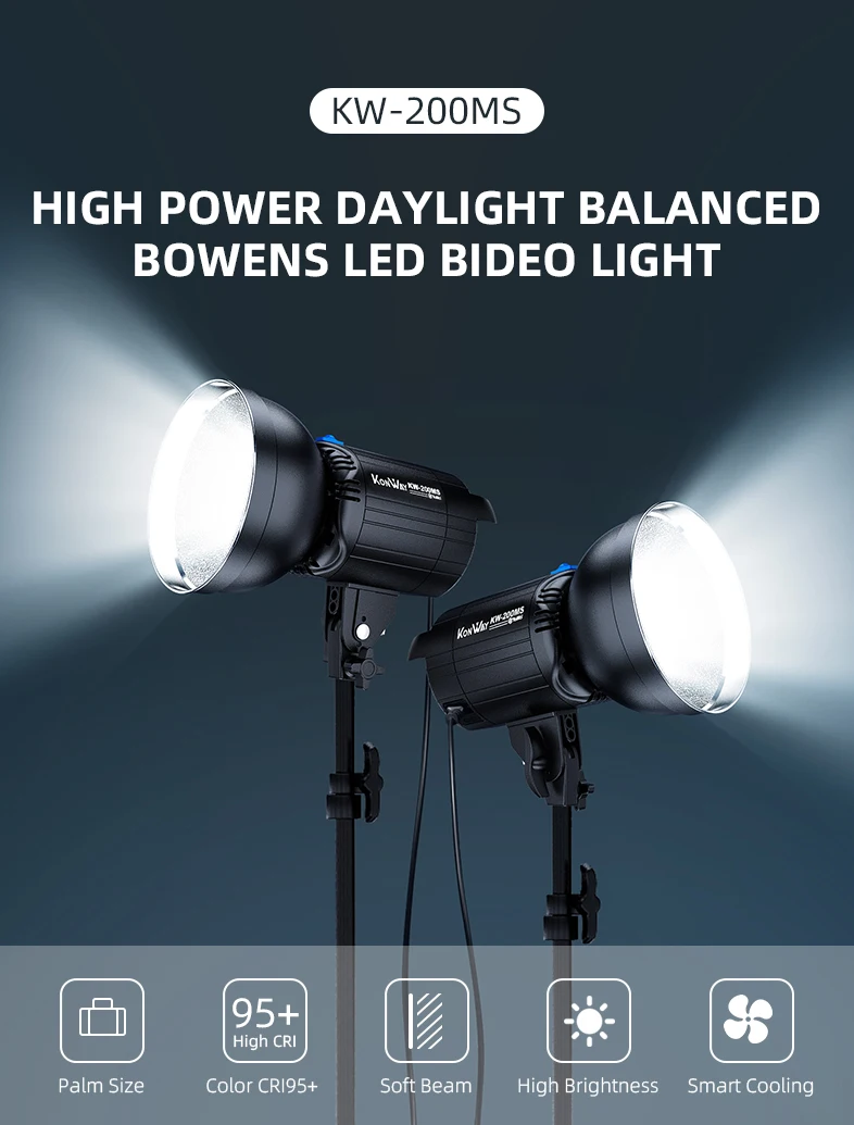 Tolifo 120W 200W Daylight Bicolor Dimming Remote COB LED Lights for ...