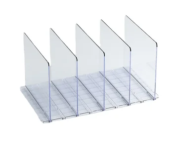L Shape Transparent Plastic Shelf Divider For Supermarket Clear Acrylic ...