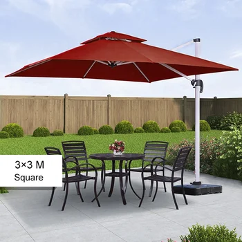 Y Garden Roman Commercial Big Beach Patio Outdoor Parasol Double Layer ...