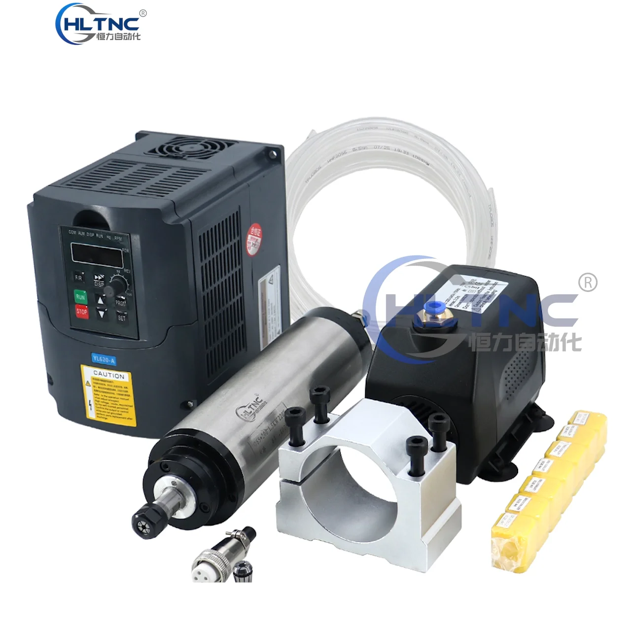 Circular 24000rpm Water Cooling 220v 65mm Spindle 1.5kw Cnc Lathe ...