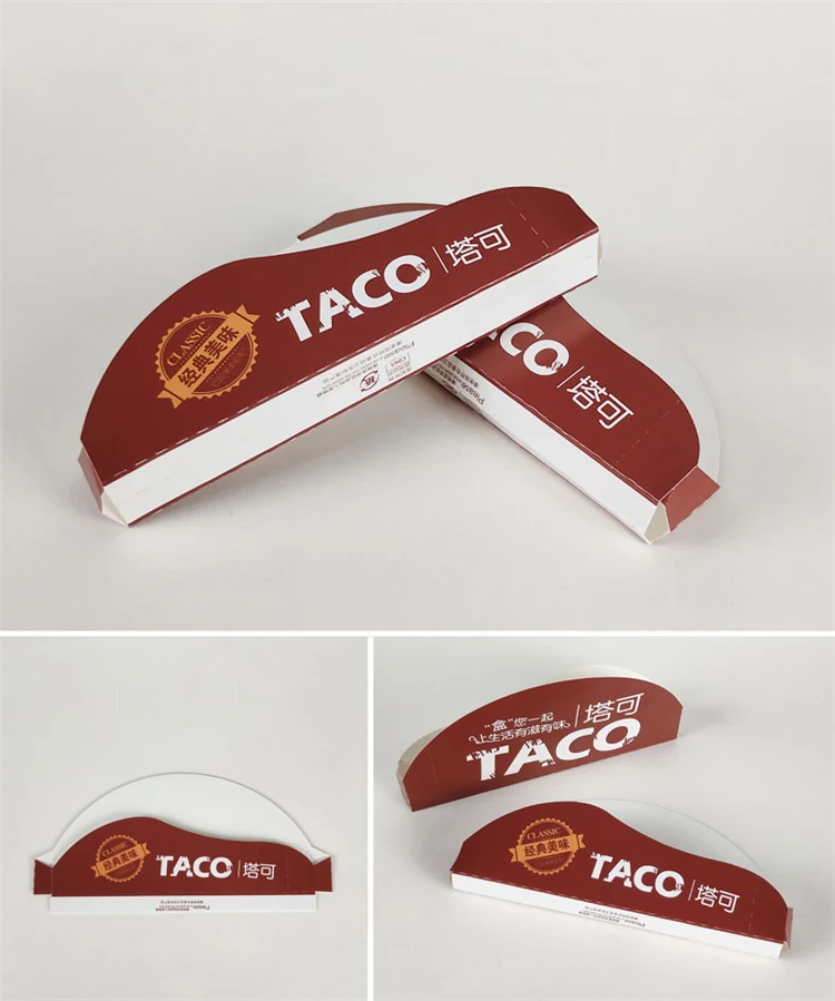 Bio-degradable Food Packing Box - Perfect for Taco Packaging