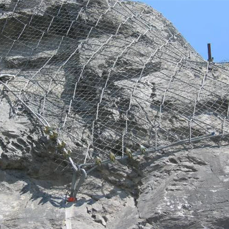 Rockfall Protection Mesh System Active Protective Netting For Slope ...